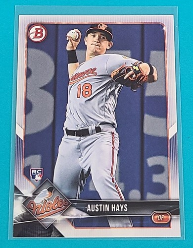 2018 Bowman RC #46 Austin Hays Baltimore Orioles Baseball Card R | eBay