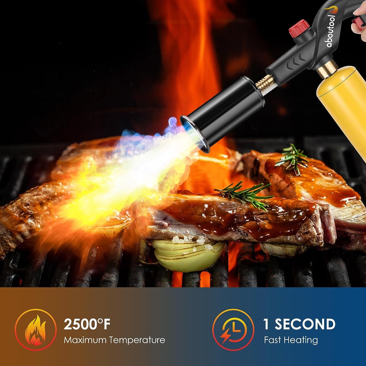 Propane Torch Gun Charcoal Starter Camp Grill Torch Outdoor Flame ...