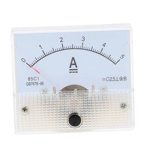 1PCS 85C1-A 85C1 5A Analog Panel AMP Current Meter Ammeter Gauge Tester ...