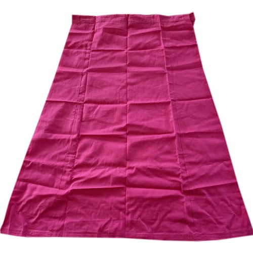 Stitched Underskirt Cotton Fuscia Petticoat Sari Inner Wear Warp Skirt ...