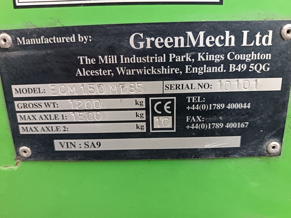 Wood chipper, GreenMech, Towable Chiper and Shredder | eBay UK