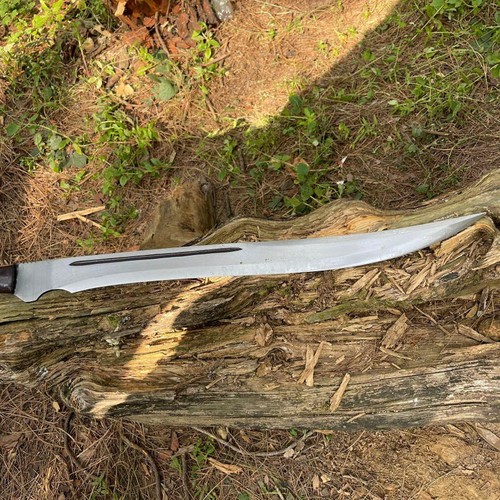 Custom Handmade Carbon Steel Blade Tactical Scimitar Sword Hunting ...