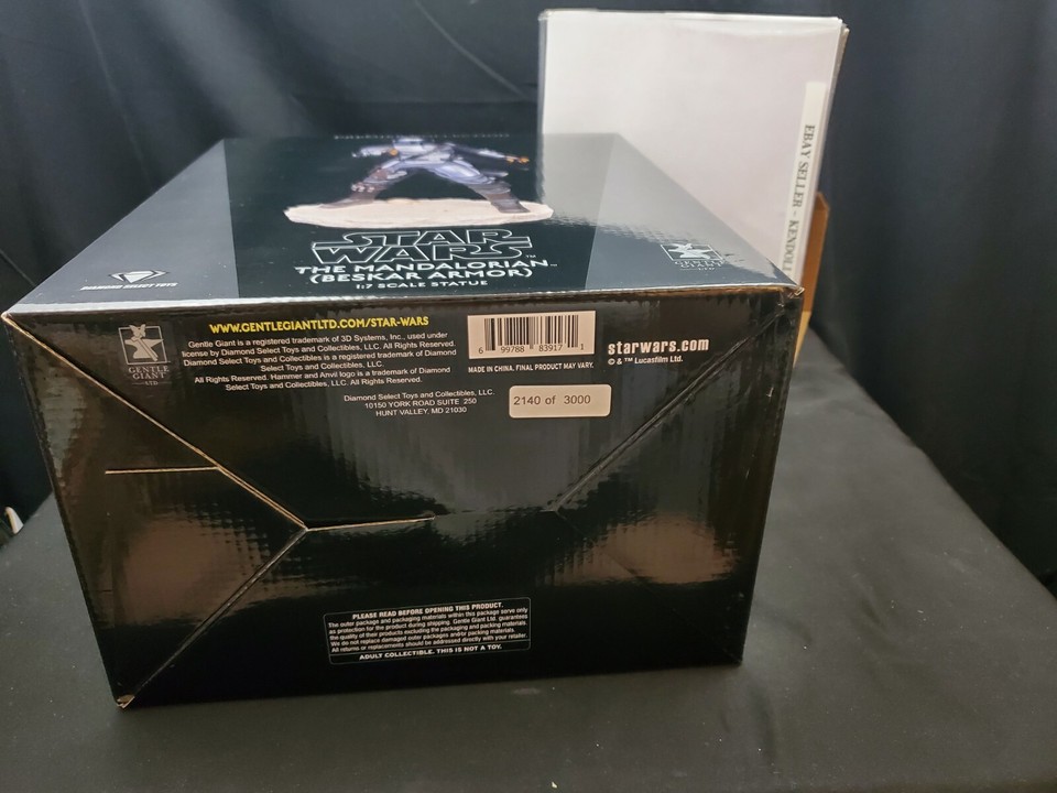 New Gentle Giant Star Wars Premier Coll. Mandalorian Beskar #2140/3000 ...