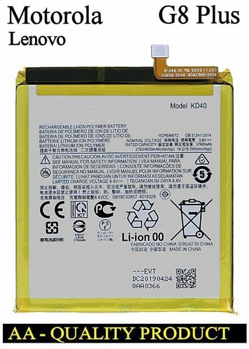 LENOVO MOTOROLA MOTO G8 Plus XT2019-xx REPLACEMENT BATTERY KD40 4000mAh ...