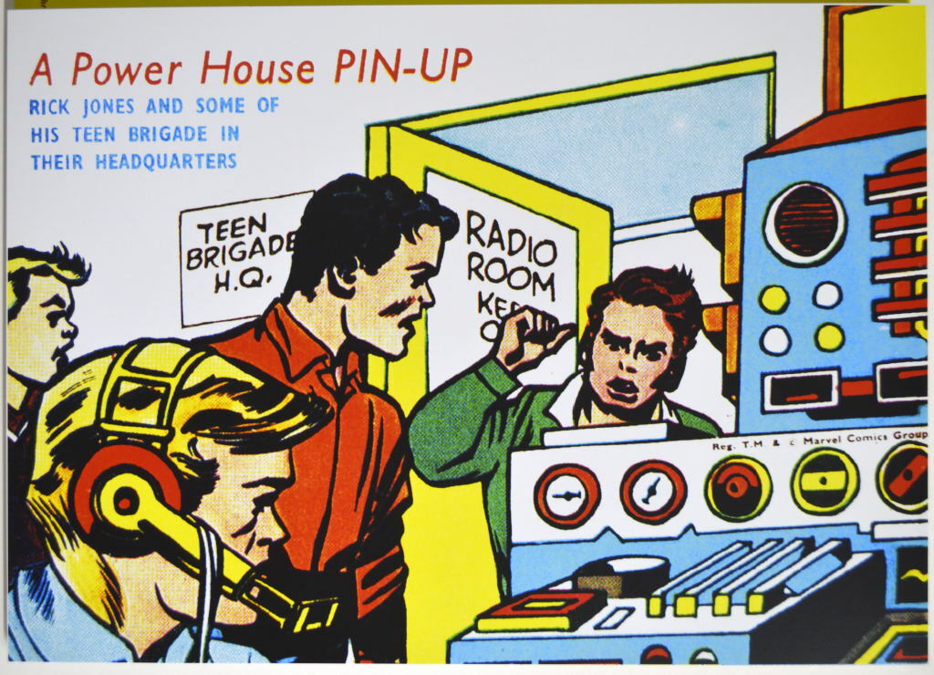 POWER PIN-UP Print - RICK JONES TEEN BRIGADE Vintage Art Marvel UK Dist ...