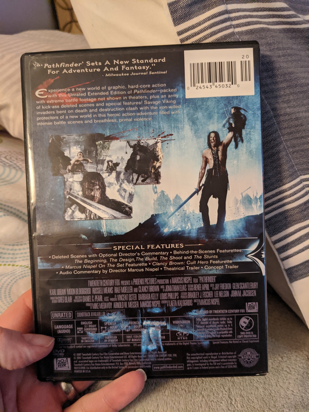 Pathfinder Unrated DVD w/Slipcover & Insert - Karl Urban - Extended ...