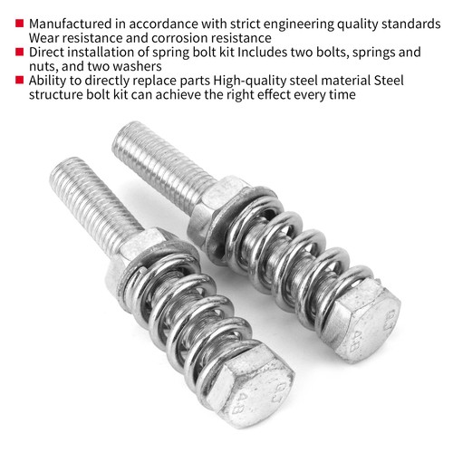 Muffler M10x1.25 Stud Nut Kit For Walker Exhaust Bolt and Spring Cap ...