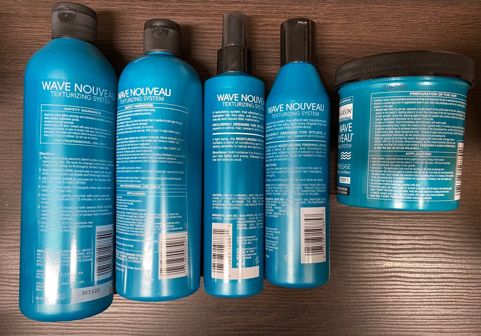 SET OF SOFTSHEEN-CARSON PROFESSIONAL WAVE NOUVEAU STEP 2 SHAPE ...