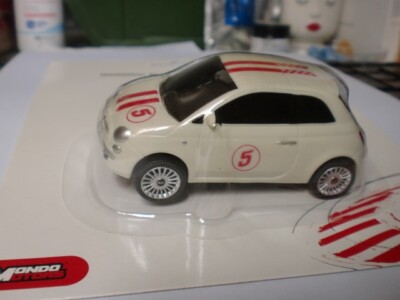 MONDO 1/43 - AUTO DA PISTA FIAT 500 BIANCA ( tipo POLISTIL / CARRERA GO ...