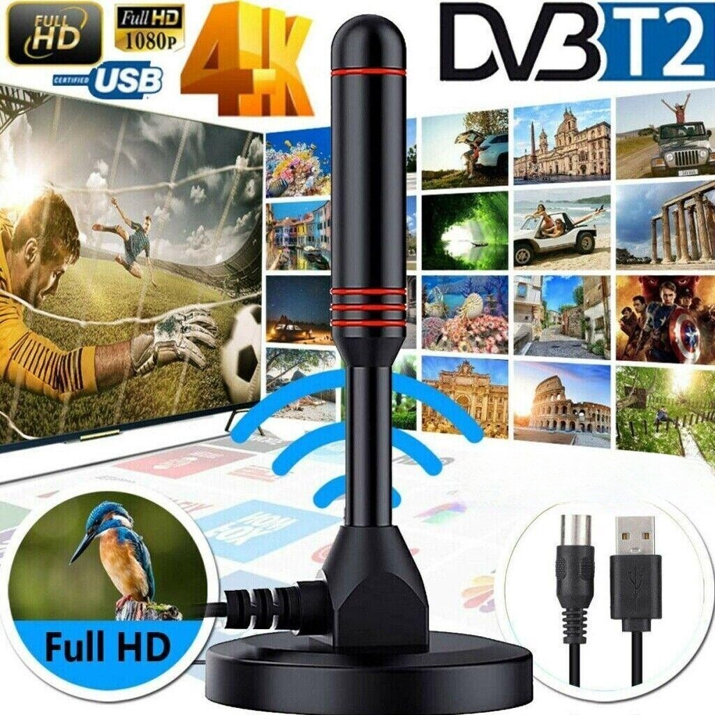 UK Best Portable TV Antenna Indoor Outdoor Digital HD Freeview Aerial ...