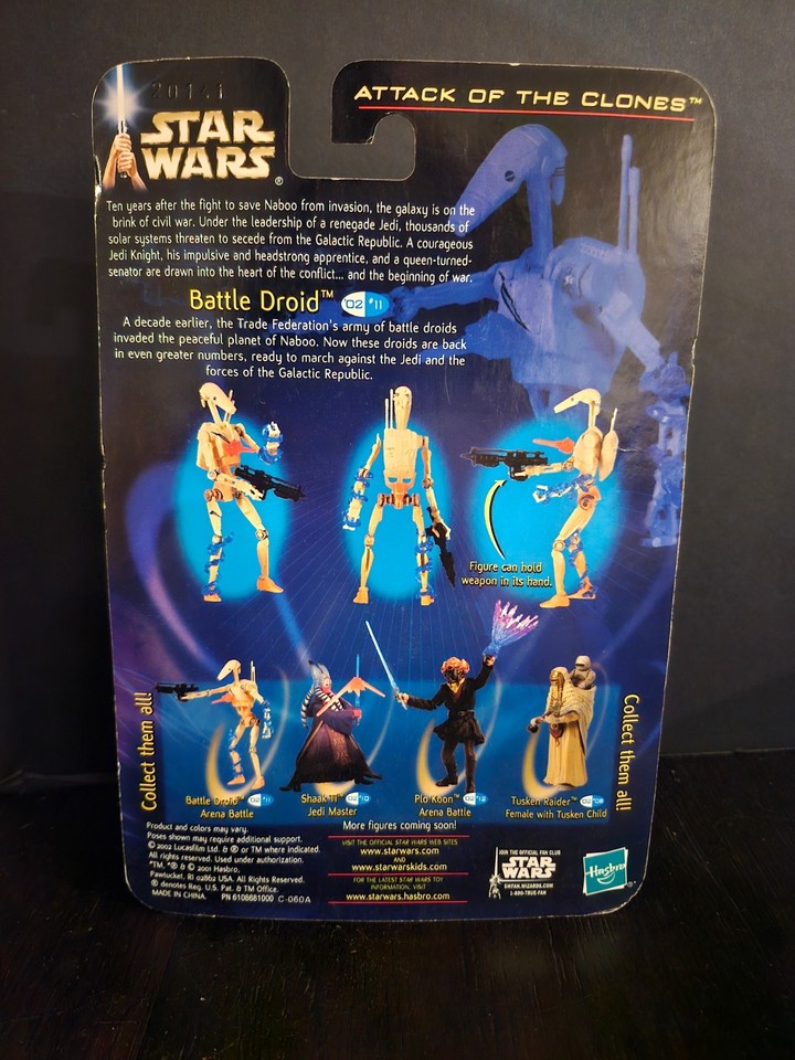 Battle Droid TAN Arena Battle 11 2002 STAR WARS Saga Collection NEW w ...