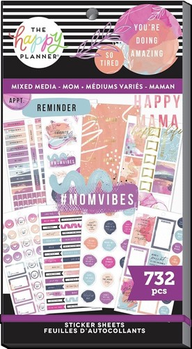 Sticker Pack for Calendars, Journals and Projects –Multi-Color, Easy ...