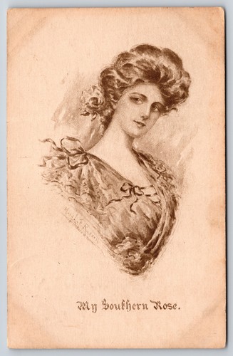 Artist Signed~Mary La Fenetra Russell~My Southern Rose~Pretty Lady ...