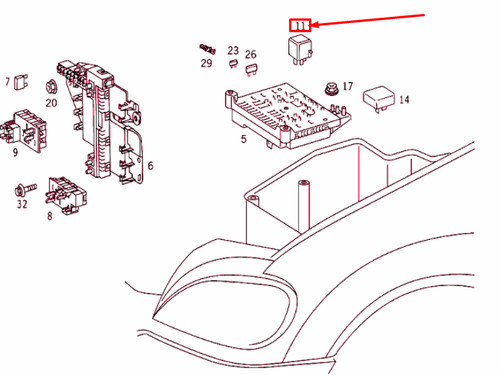 NEW MB SPRINTER 906 STARTING MOTOR TERMINAL 50 RELAY A0009828123 OEM NO ...