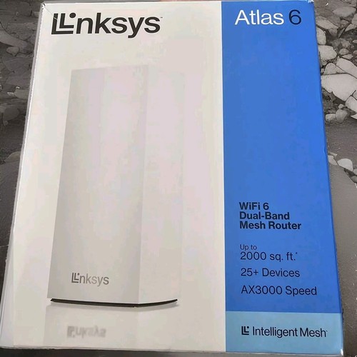 Linksys Atlas 6 Wi-Fi 6 Dual-Band Mesh Router System - AX3000 - White ...
