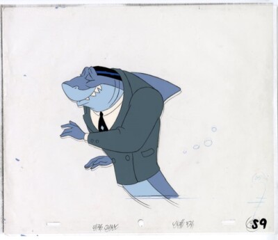 Fish Police Sharkster painted character animation original cel and ...
