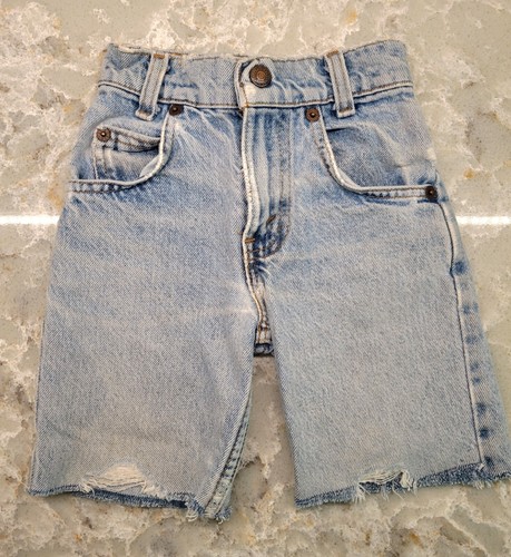 Vtg 1990s | Kids Little Levi's Denim Cutoffs | Orange Tab | 5 Slim | eBay