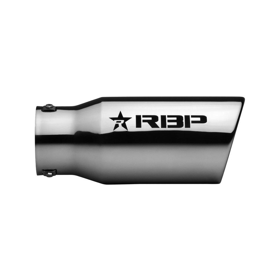 RBP 3" Inlet 5" Outlet Stainless Steel Polished Exhaust Muffler Tip ...