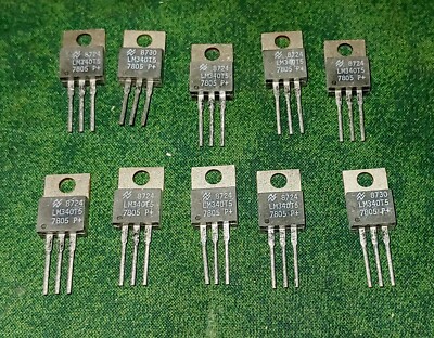 (10) TO220 Fixed Voltage Regulator 5 Volt 1 Amp LM340T5 (02515-G) | eBay