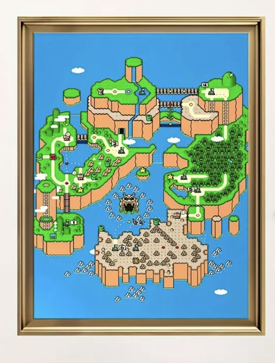 Super Mario World Map Complete 100