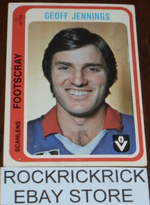 AFL / VFL CARD 1979 FOOTSCRAY (GEOFF JENNINGS 13/156) SCANLENS (503 ...