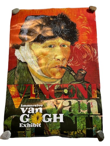 Vincent Van Gogh Immersive Exhibit Poster Man Smoking Pipe | eBay