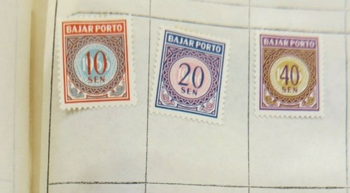 INDONESIA BAJAR PORTO STAMPS. 9 STAMPS see Discription | eBay