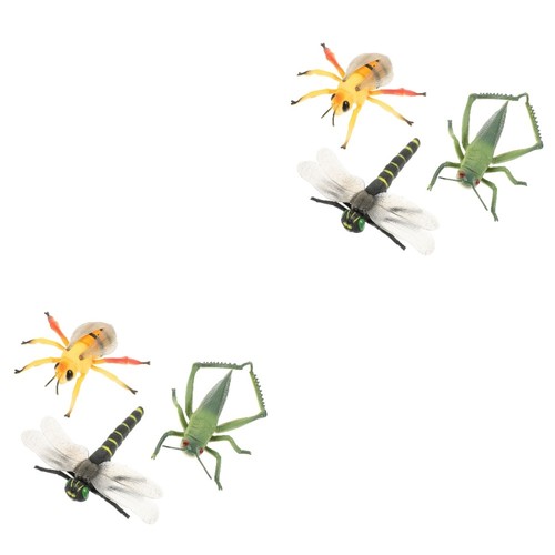 2 Pieces Simulation Insect Model Child Toy Insects Animals Figures Toys ...