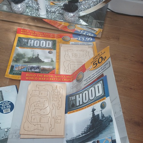 HACHETTE BUILD THE HMS HOOD MODEL SHIP 1-115 Bundle WW2 BATTLE CRUISER ...