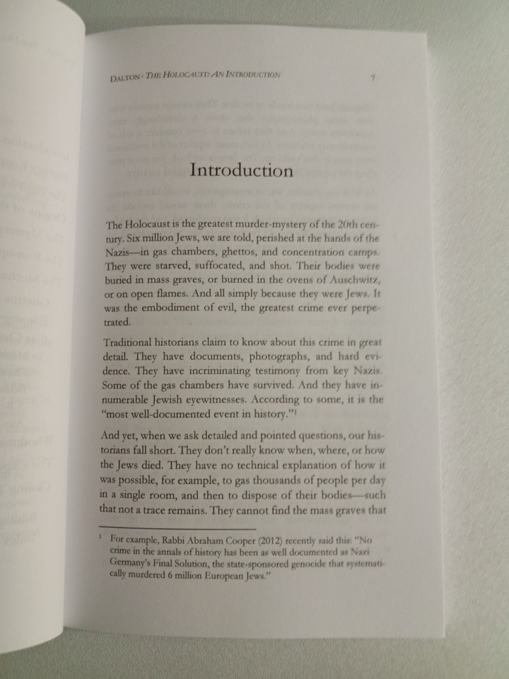 Holocaust: An Introduction by Thomas Dalton | eBay