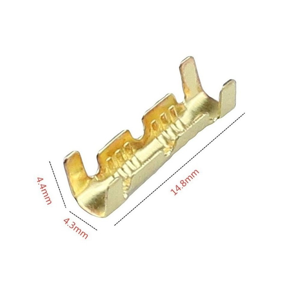 100Pcs 0.5-1.5mm Wire Quick Connector Terminal Small Tooth Crimp ...