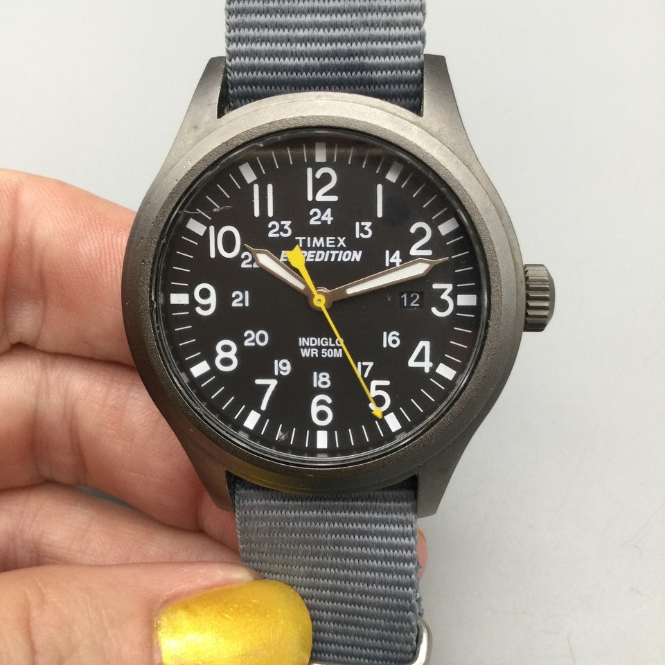Timex Expedition Scout Watch Mens 40mm Indiglo Model T49961 New Battery ...