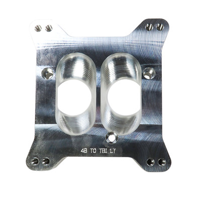 Holley Edelbrock Carburetor Onto TBI Intake Manifold Adapter 1.7 Dual ...