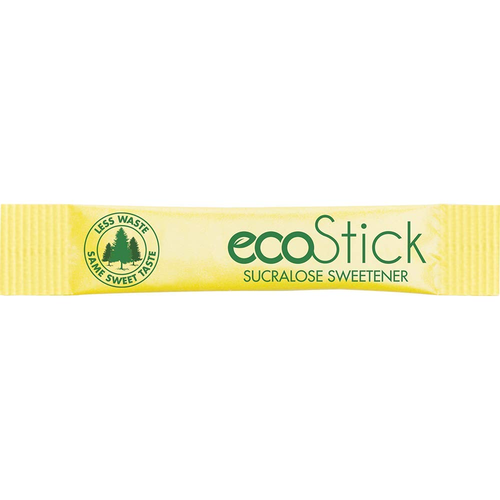 Ecostick Zero Calorie Sweetener Packets | Yellow Sucralose | 2000 Count ...