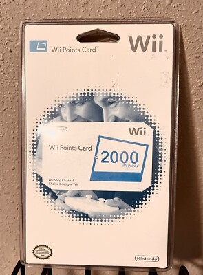 Nintendo Wii 2000 Points Card — Factory Sealed NOS | eBay