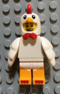 LEGO Chicken Suit Guy Man Minifigure Series 9 71000 Farm Costume kfc ...