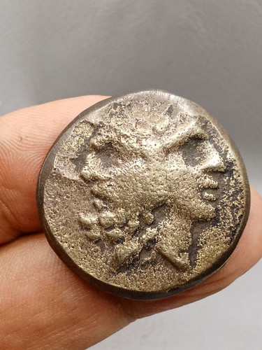 Rare Unique Beautiful Roman Greek Era Double Faces bronze Plated Coins ...
