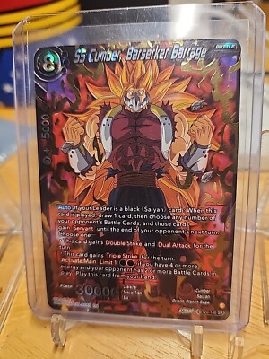 DRAGON BALL SUPER CARD GAME SS CUMBER BERSERKER BARRAGE BT20 130 SR MT ...