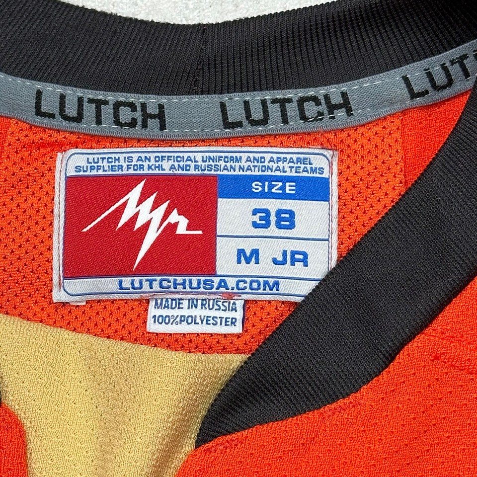 Boy's LUTCH Anaheim Ducks Jersey SZ 38 M JR ptp: 22 | eBay