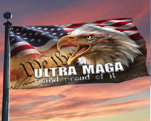3X5 TRUMP 2024 ULTRA MAGA AND PROUD OF IT EAGLE FLAG BANNER GROMMETS ...