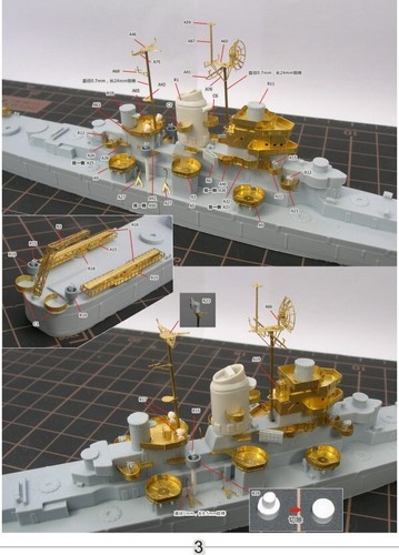 SS-MODEL 700371 1/700 Resin model kit USN Fargo LIGHT CRUISER CL-106 ...