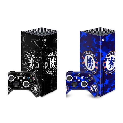 OFFICIAL CHELSEA FOOTBALL CLUB MIXED LOGO VINYL SKIN FOR XBOX SERIES X ...