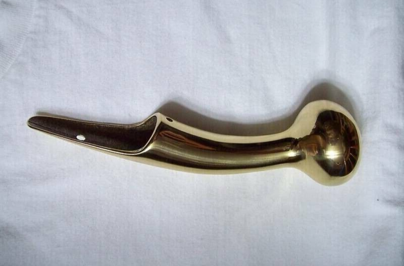 Handmade 7 1/2" Brass Hame Ball Handle Only For Wooden Walking Stick ...