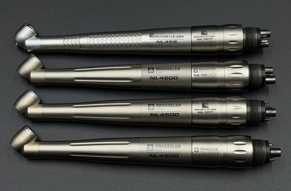 Lot of 4) Brasseler USA Dental Handpiece w/ Motor Handpieces (Not ...