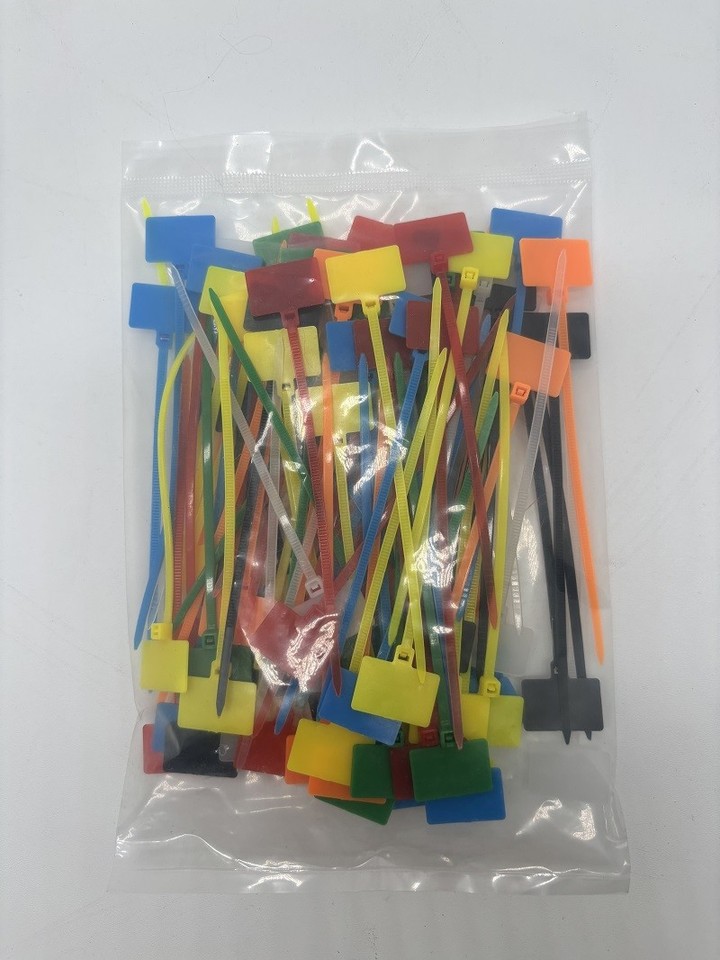 100pcs Color Zip Cable Ties 4" Nylon Wire Tie Wraps | eBay