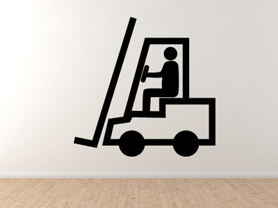 Industrial #3 - Forklift Truck Warehouse Labor Union - Vinyl Wall Decal ...