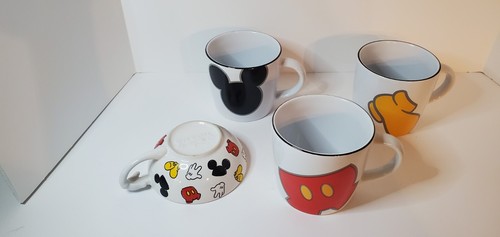 Vtg Set of 4 Walt Disney ; Body Parts, Pieces Mug set! w/ rare Thailand ...