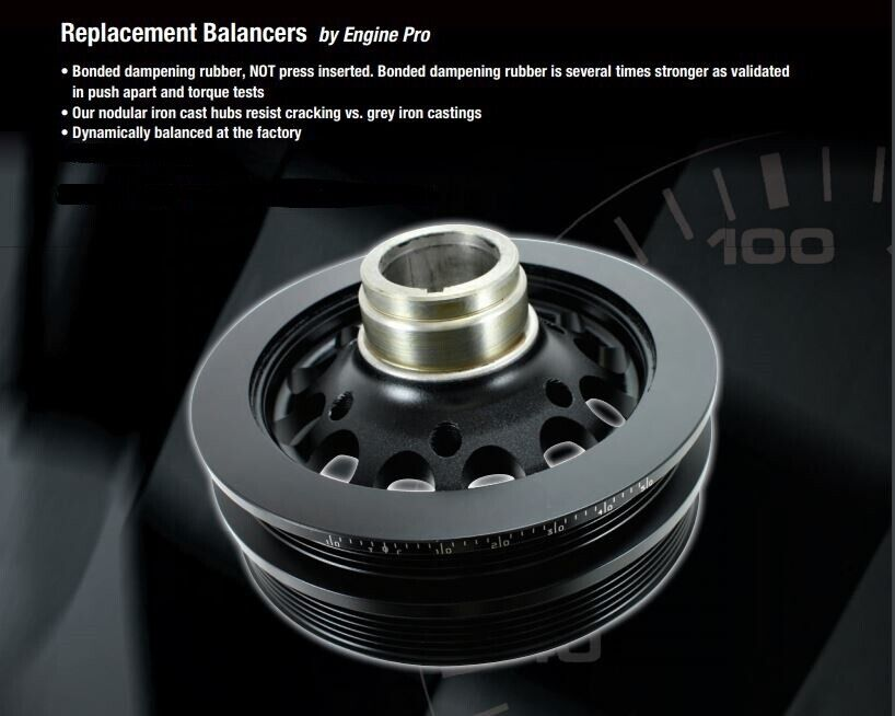 ENGINE PRO OE REPLACEMENT HARMONIC BALANCER FORD CARS & TRUCKS W/ DBL ...