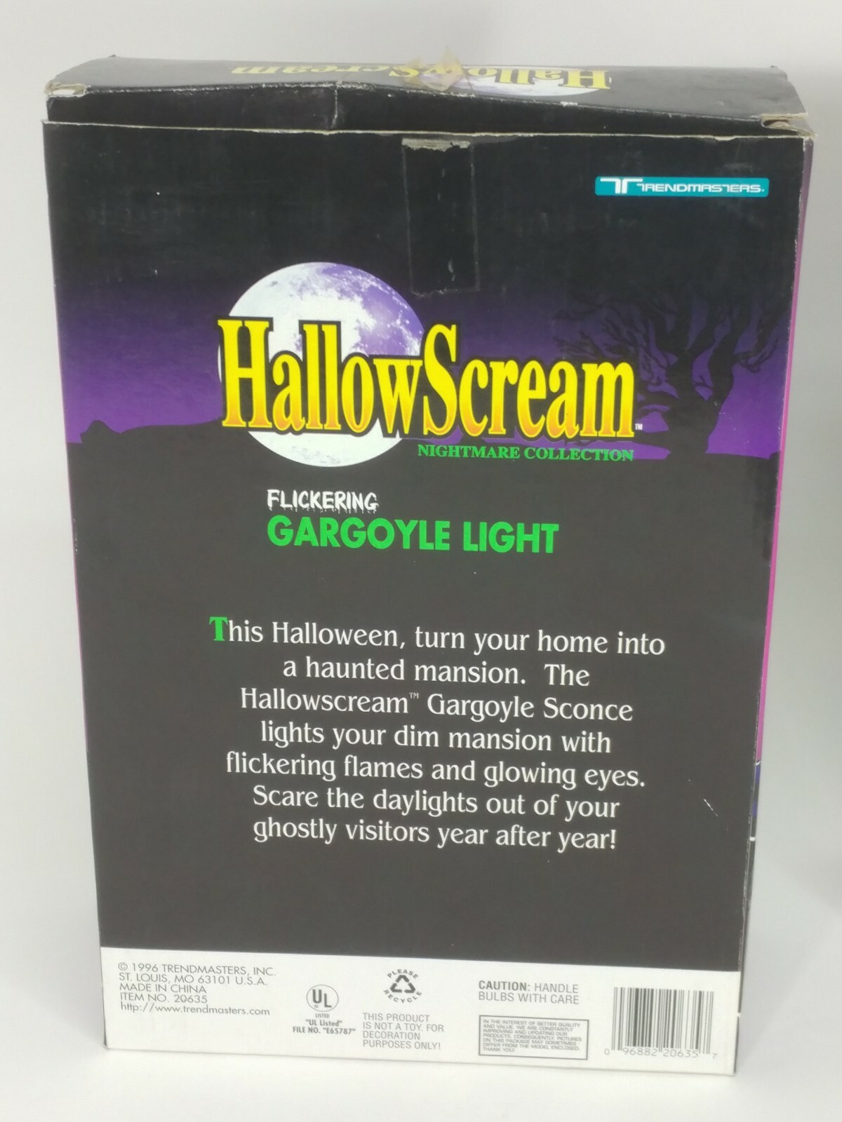 Hallow Scream Halloween Decoration Old Haunted Book & Gargoyle Light ...