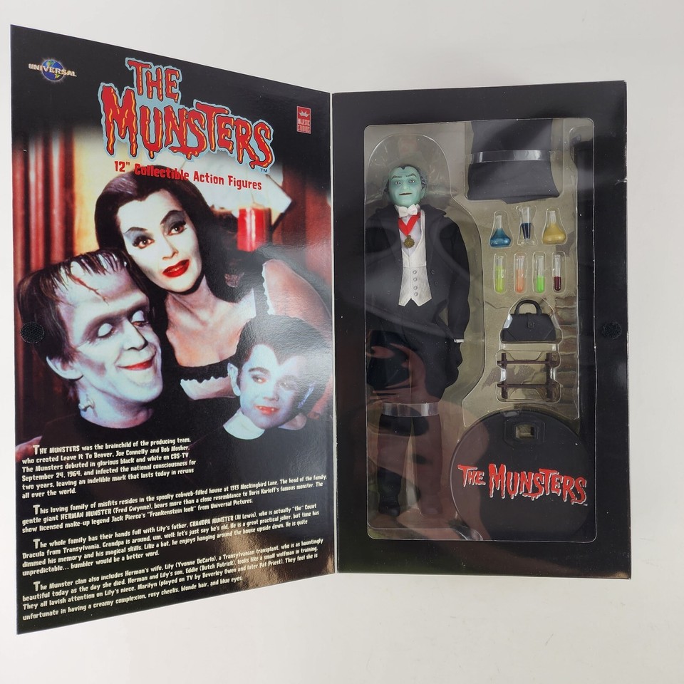 The Munsters 12" Figure COMPLETE SET OF 6 40th Anniversary Majestic ...